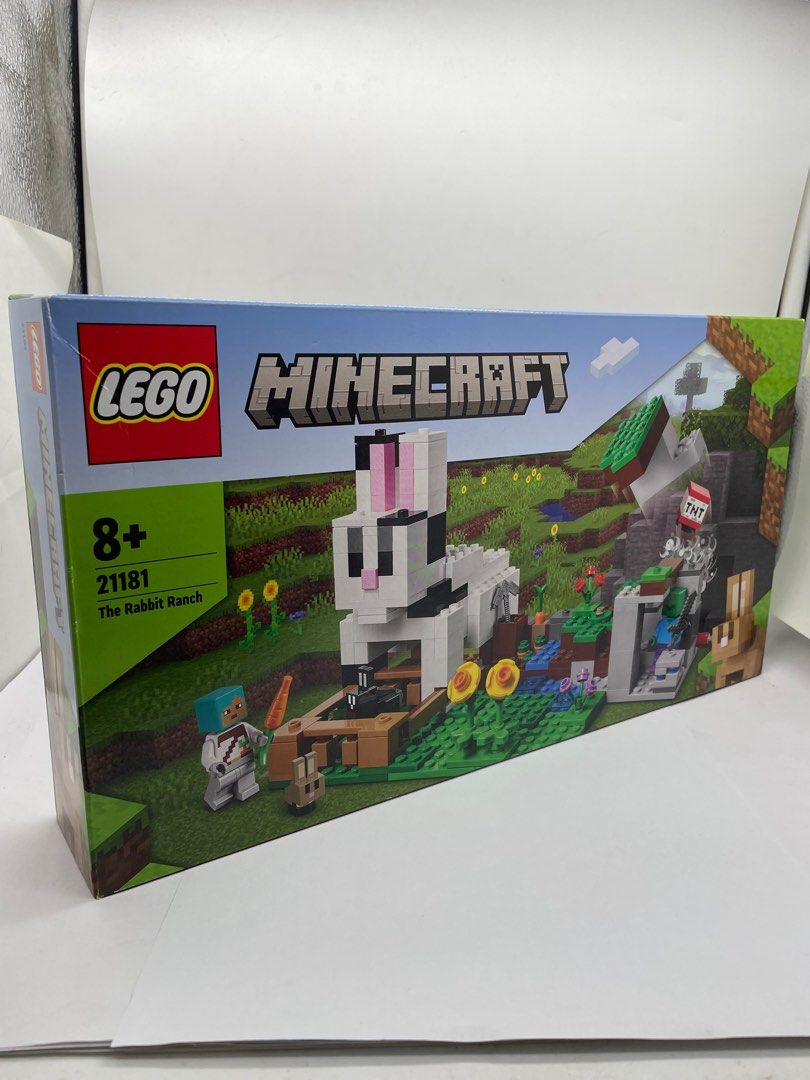 LEGO Minecraft The Rabbit Ranch 21181 Building Kit, Hobbies & Toys ...