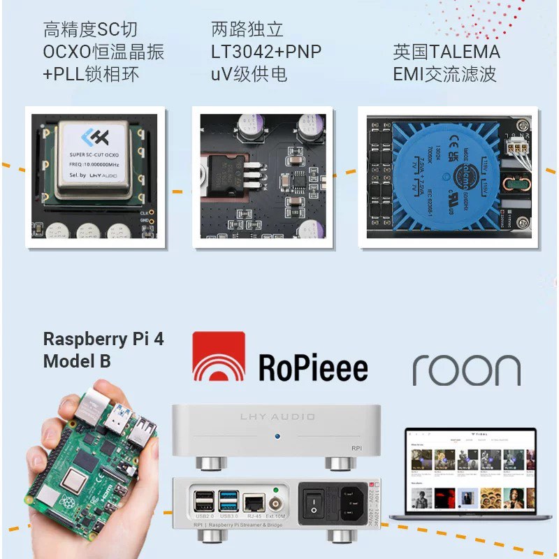 LHY Audio RPi Raspberry Pi Streamer & Bridge, Audio, Other Audio ...