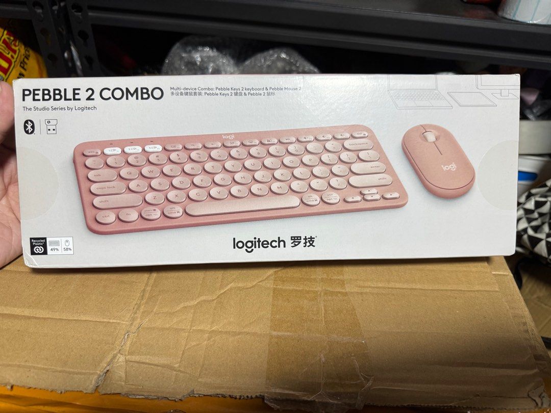 Logitech Pebble 2 Wireless Mouse Keyboard Combo M350s Pink, Computers ...