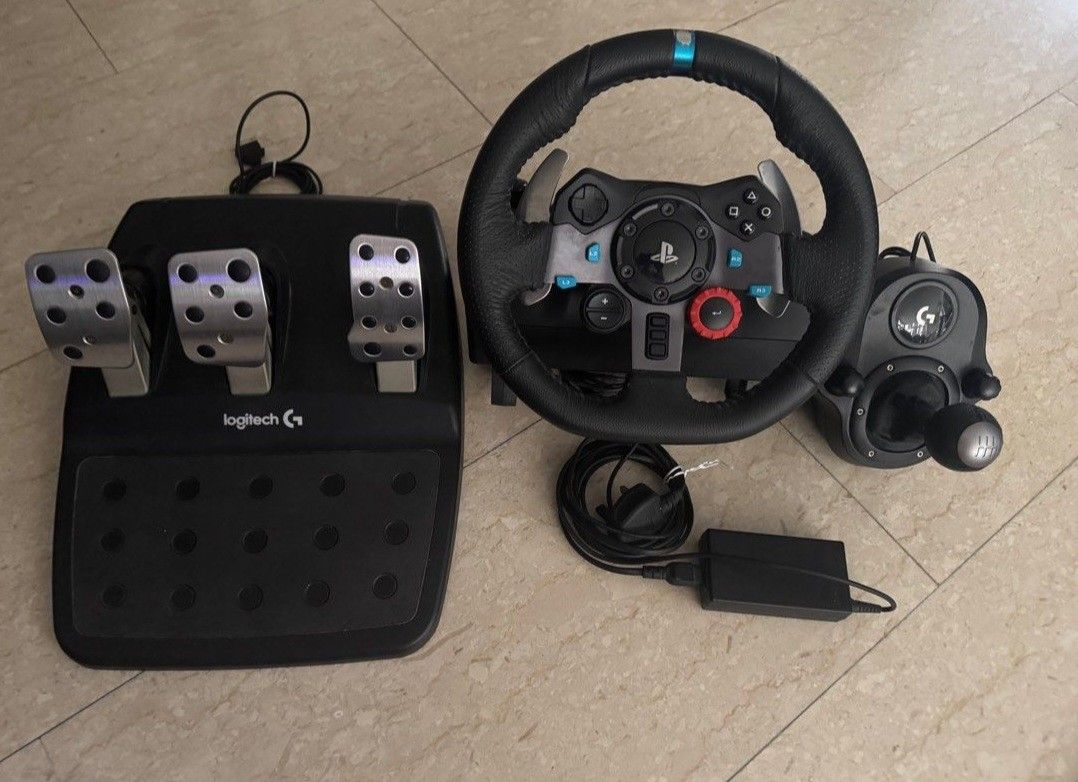 Logitech G29 Racing Wheel and Shifter Set, Video Gaming, Gaming ...