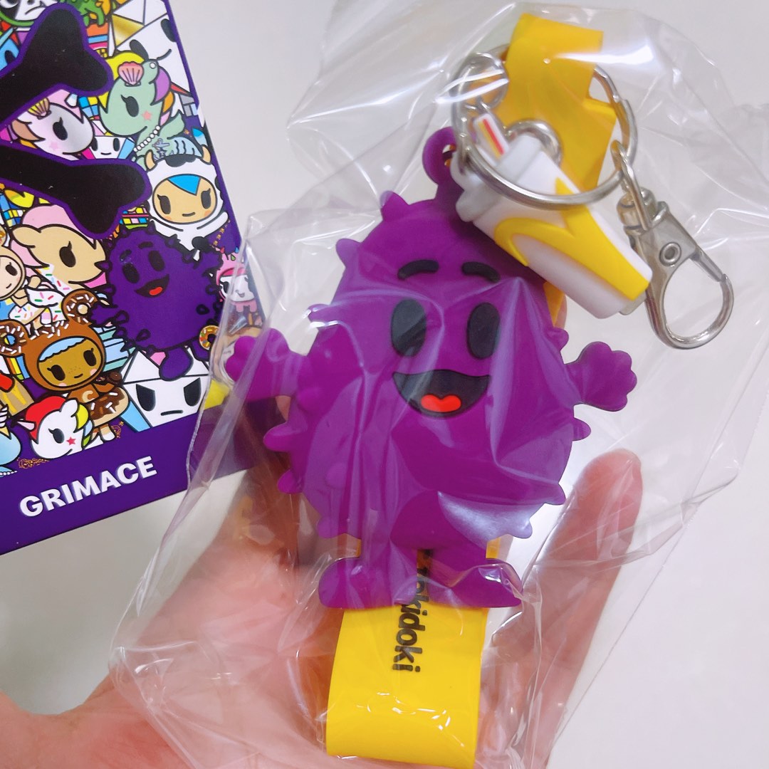 Mcdonalds x TokiDoki Grimace Keychain, Hobbies & Toys, Memorabilia ...