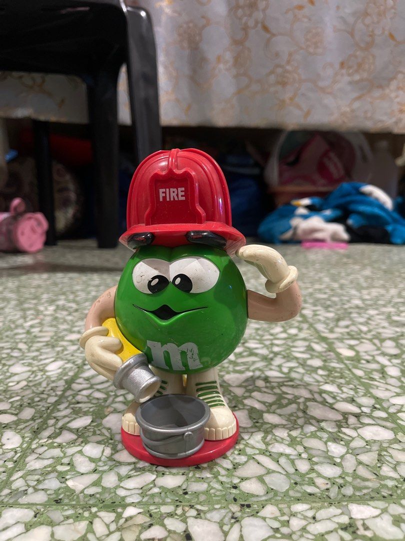 M&M's Green Firefighter Figurine, Hobbies & Toys, Toys & Games on Carousell