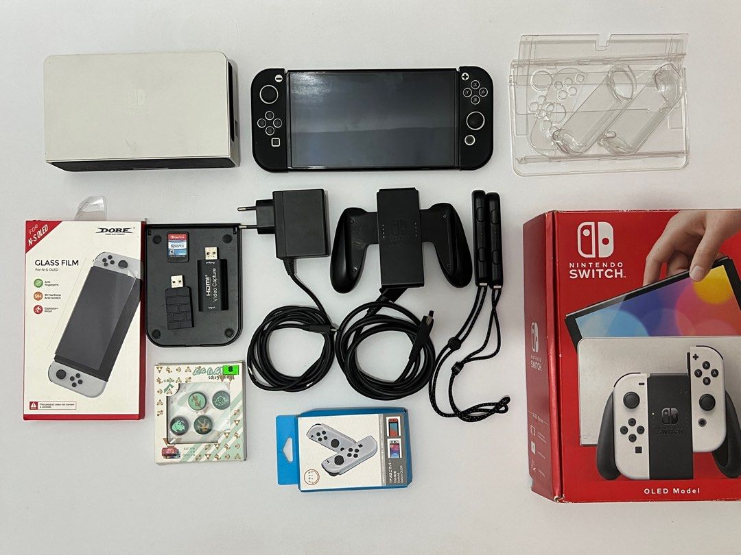 Nintendo Switch OLED Bundle with FREEBIES and Accessories, Video Gaming ...