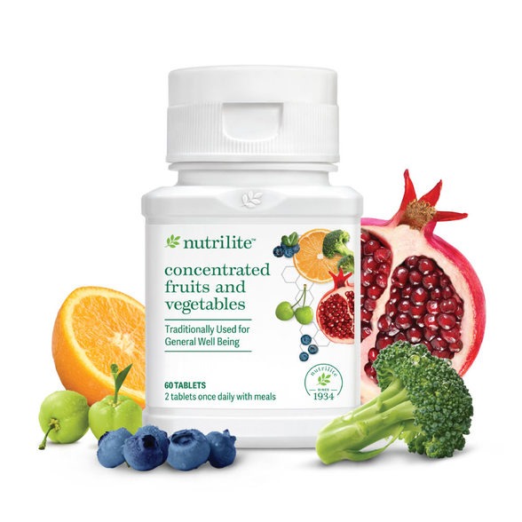 Nutrilite Concentrated Fruits and Vegetables 60 Tablets, Health ...