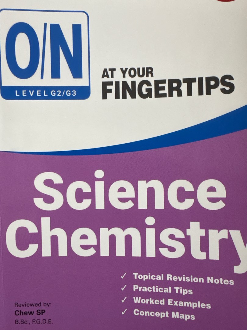 O/N Science Chemistry Textbook G2/G3, Hobbies & Toys, Books & Magazines ...