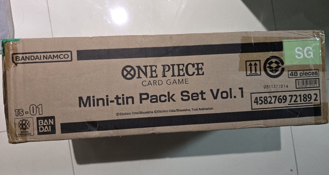 ONE PIECE CARD GAME Mini tin case sealed vol.1 TS-01 Japanese, Hobbies ...