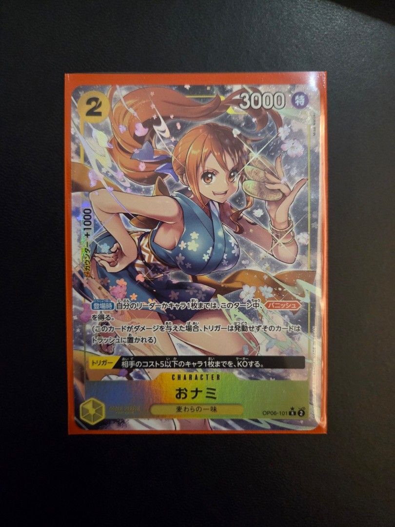 One Piece Card Game OP06-101 Onami / Nami AA, Hobbies & Toys, Toys ...