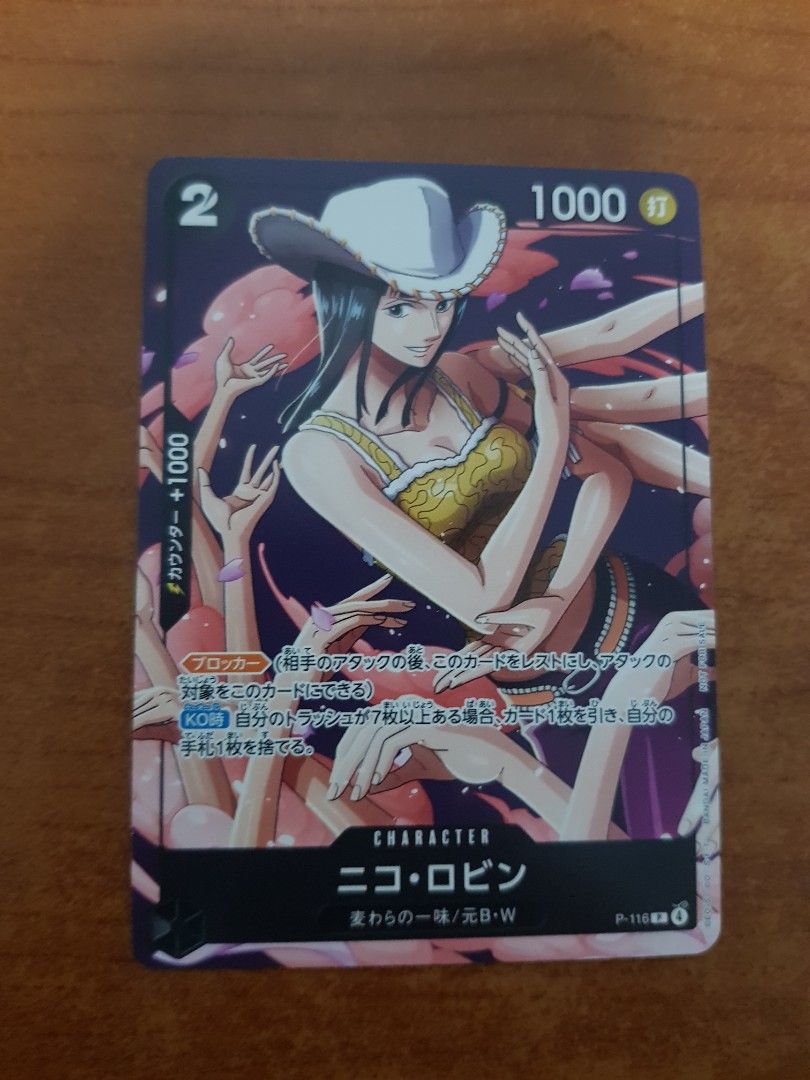 One Piece TCG Nico Robin Promo, Hobbies & Toys, Toys & Games on Carousell