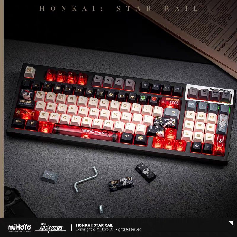 (PO) Honkai Star Rail Official Boothill Keyboard (Red Switch/ Cherry ...