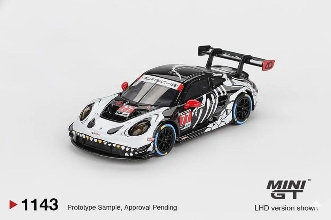 [PO] Mini GT Skeleton Rexy Porsche 911 GT3 R AO Racing 2025 IMSA Petit ...