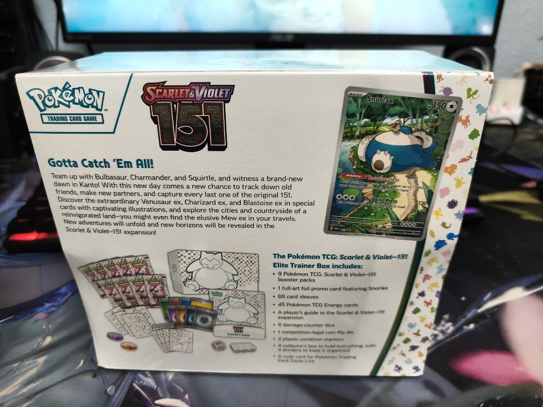 Pokemon Scarlet & Violet 151 Elite Trainer Box, Hobbies & Toys, Toys ...