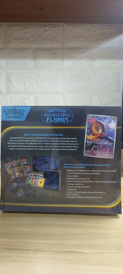 Pokemon TCG Mega Evolution Phantasmal Flames Elite Trainer Box, Hobbies ...