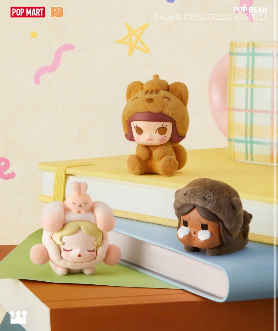 Pop Mart Pajama Cross Dressing Series - Crybaby Little Lying Chimp ...