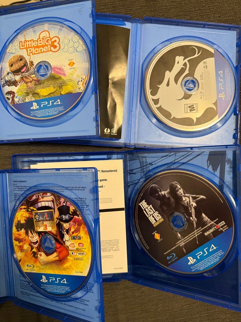 PS4 Games: Little Big Planet 3, Mortal Kombat X, One Piece, The Last of ...