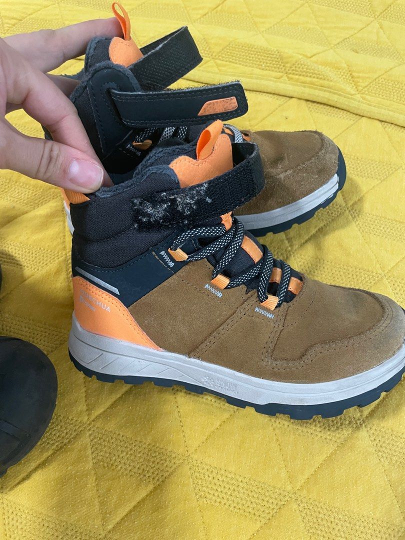 Quechua Junior Warm Waterproof Winter Shoes SH500, Babies & Kids ...