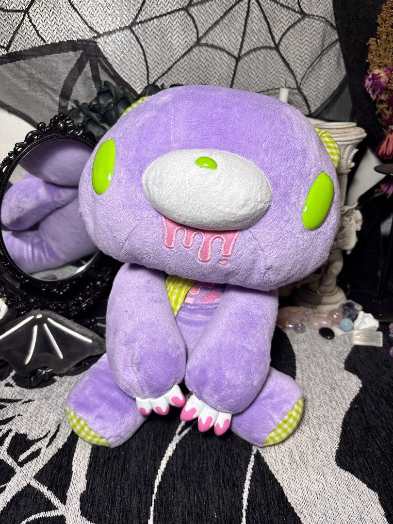 RARE! Gloomy Bear Purple & Green Colour [Type: Gingham] Lying Down ...