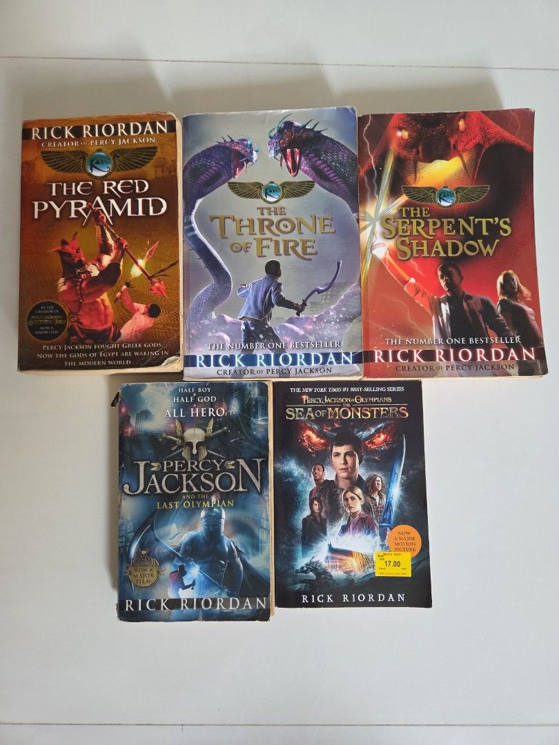 Rick Riordan Books - Percy Jackson & Kane Chronicles, Hobbies & Toys ...