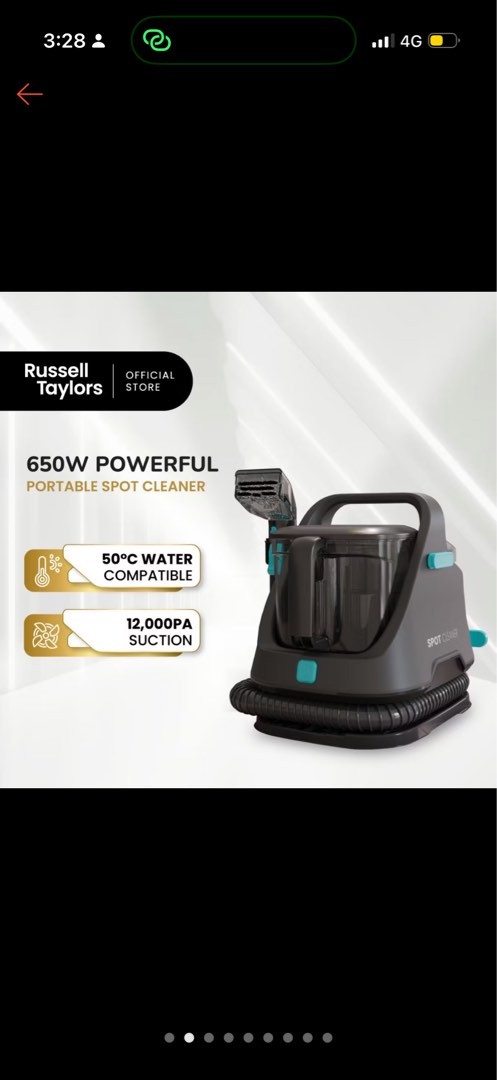Russell Taylors Portable Spot Cleaner, TV & Home Appliances, Vacuum ...