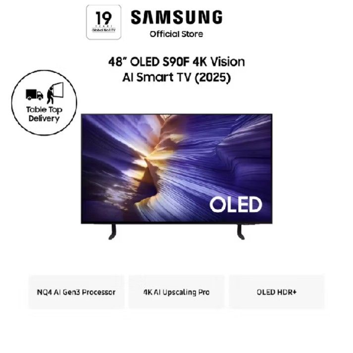Samsung 48" OLED S90F 4K AI Smart TV (2025), TV & Home Appliances, TV ...