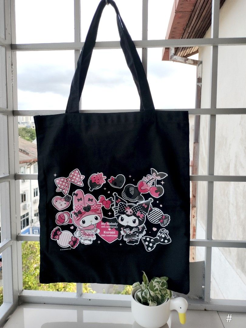Sanrio "My Melody &Kuromi 50th & 20th Anniversary Tote Bag+Acrylic ...
