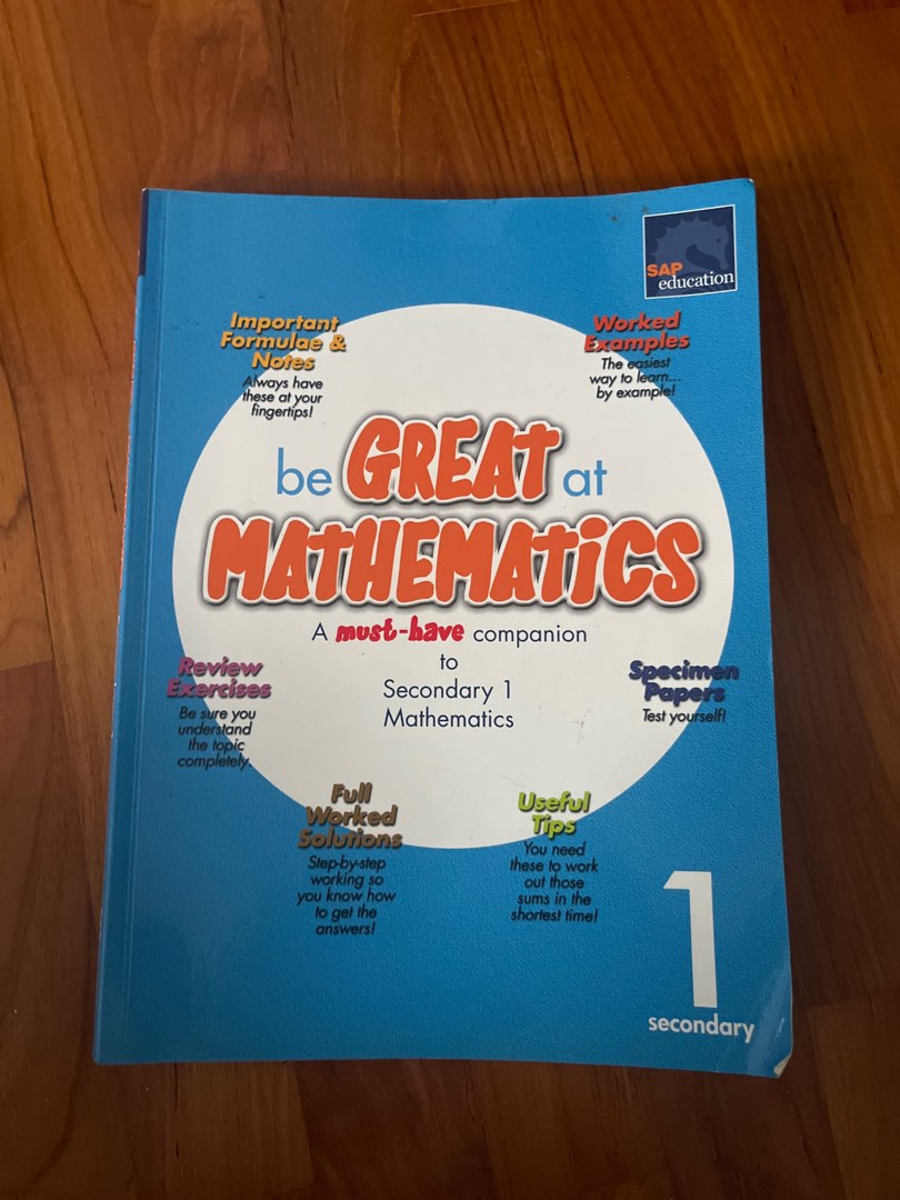 SAP Education Be Great at Mathematics Secondary 1, Hobbies & Toys ...