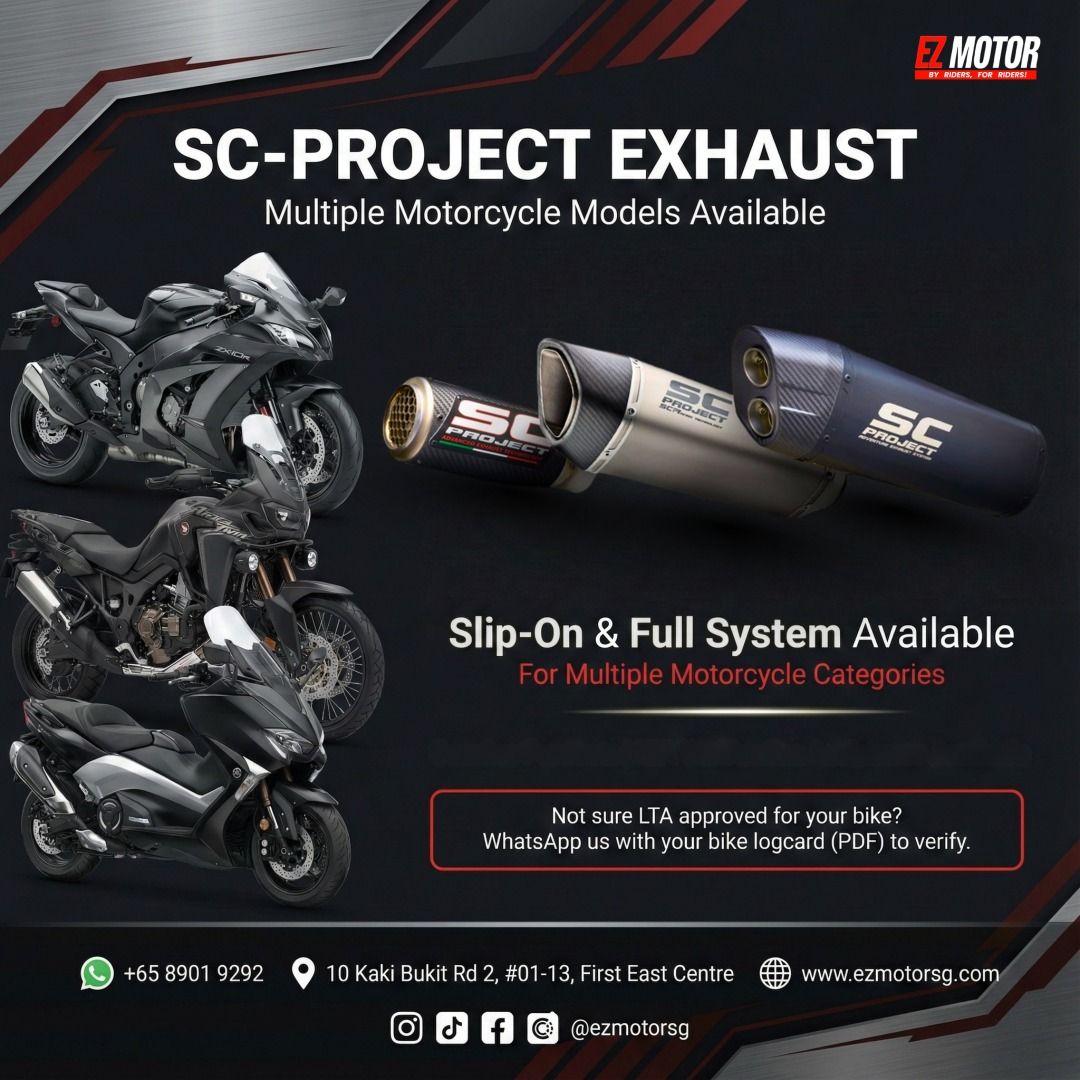 SC-Project Exhaust System | Slip-On & Full System | Multiple Motorcycle ...