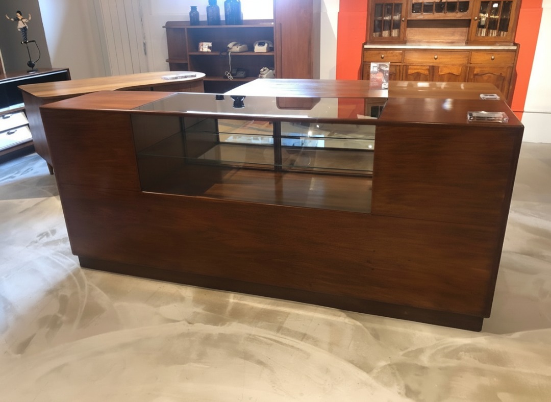 Solid Teak Wood Display Counter / Sideboard – Antique Style (Retail SGD ...