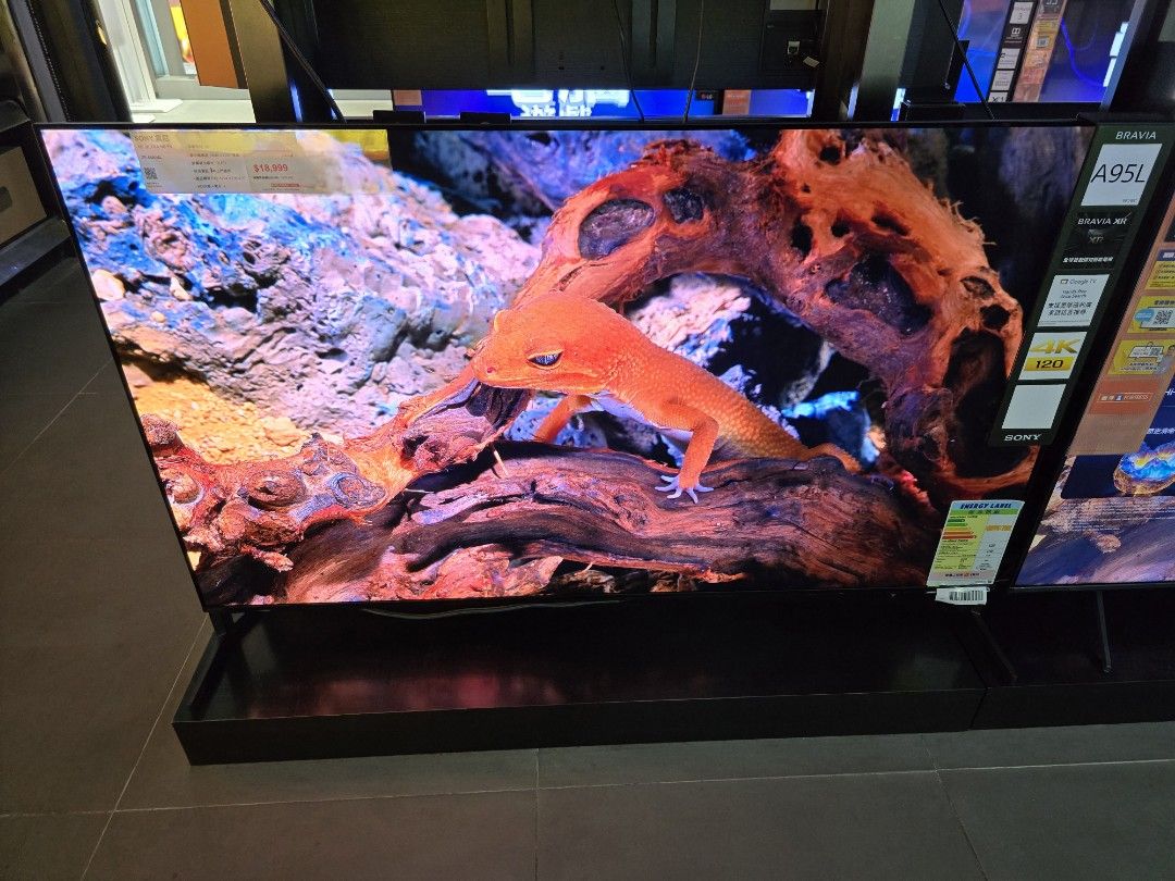 🔥日本做A95L Oled特平$3999有燒印：實物拍攝 SONY 55" 55A95L OLED TV Made in japan 日本做 全套有盒有2年保養 XR-55A95L OLED ...