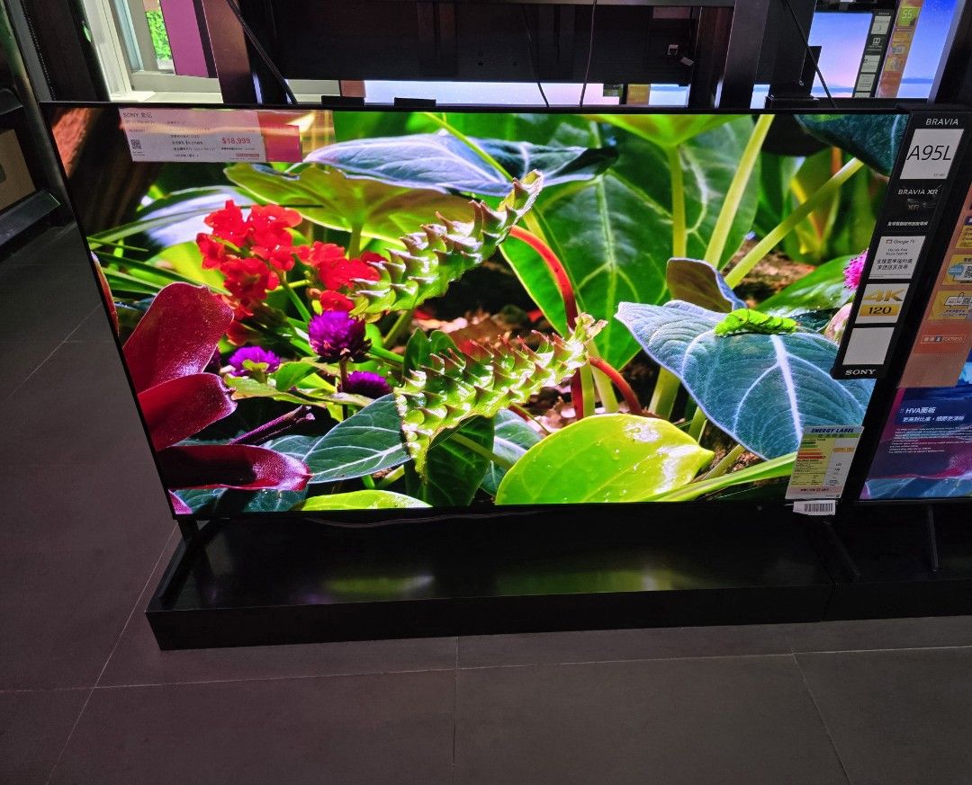 🔥日本做A95L Oled特平$3999有燒印：實物拍攝 SONY 55" 55A95L OLED TV Made in japan 日本做 全套有盒有2年保養 XR-55A95L OLED ...