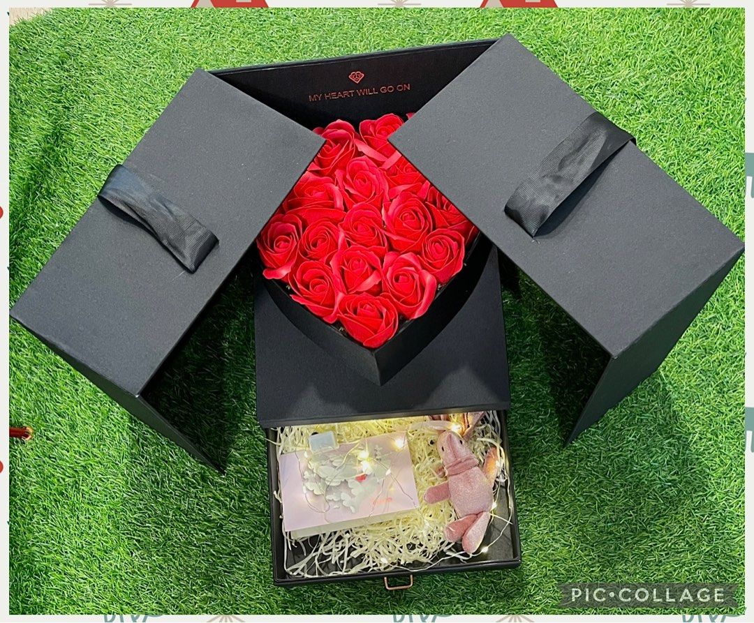 💐🎁SURPRISE MAGIC CUBE GIFT BOX💐🎁Actual photo taken! Super Gorgeous set ...