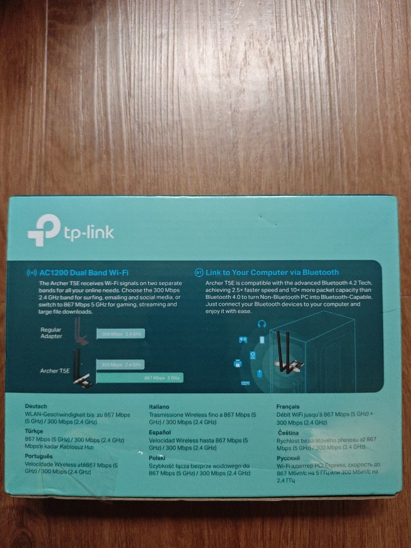 TP-Link Archer T5E Dual Band Wi-Fi Adapter, Computers & Tech, Parts ...