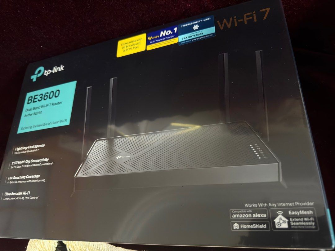 TP-Link BE3600 Dual-Band Wi-Fi 7 Router, Computers & Tech, Parts ...