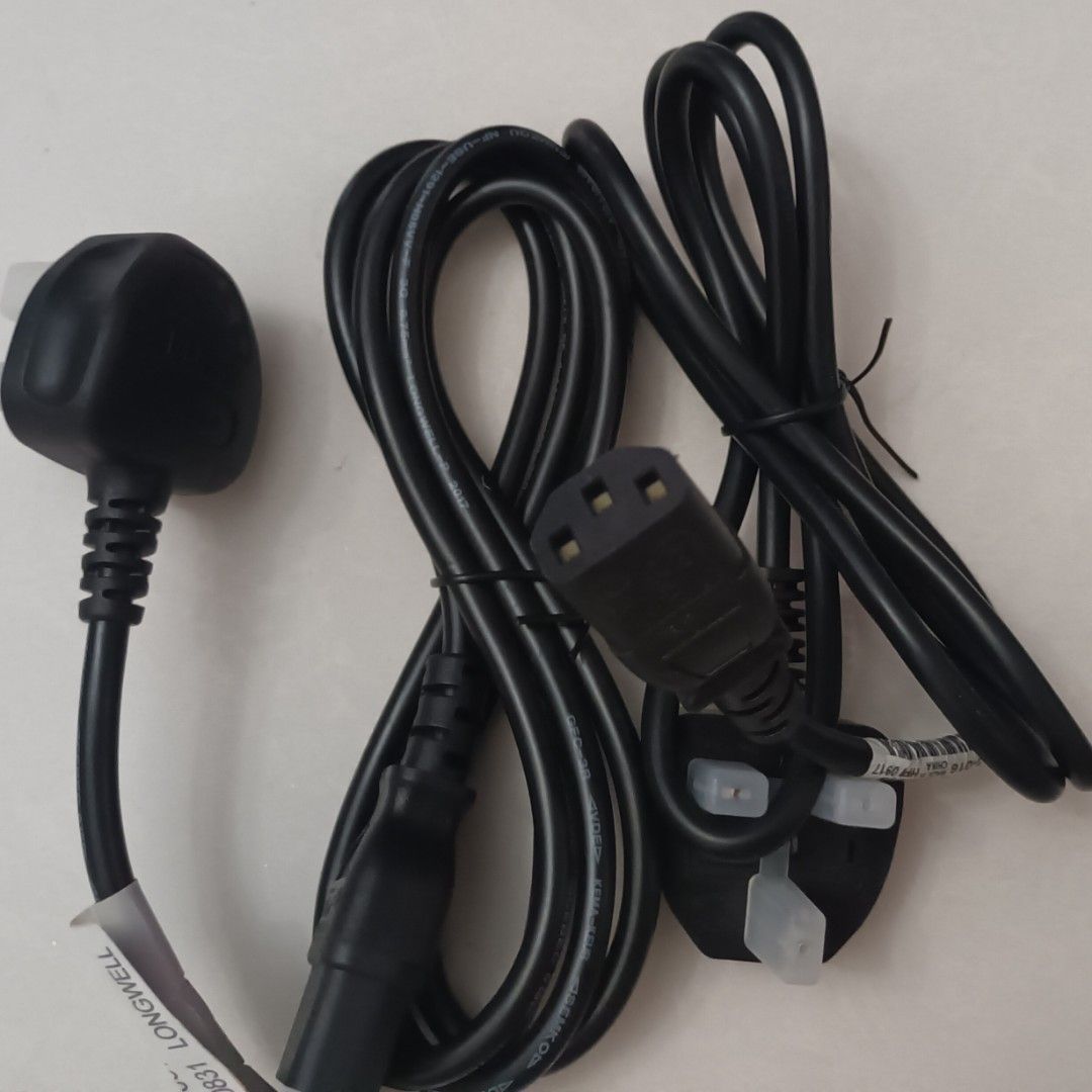 UK Power Cable - Various Brands, Lot of TWO as shown in the pics, Audio ...