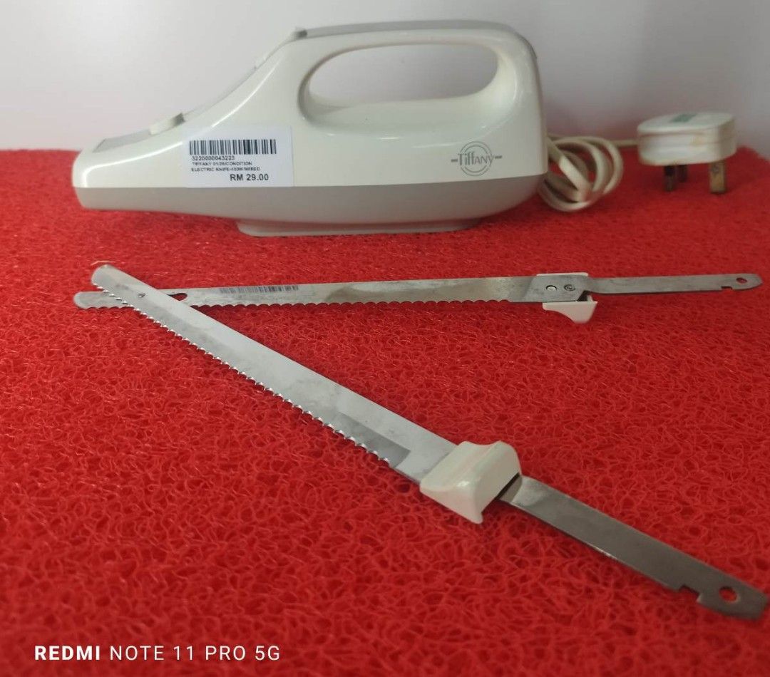 USED TIFFANY V89432/EK100 ELECTRIC KNIFE, TV & Home Appliances, Kitchen ...
