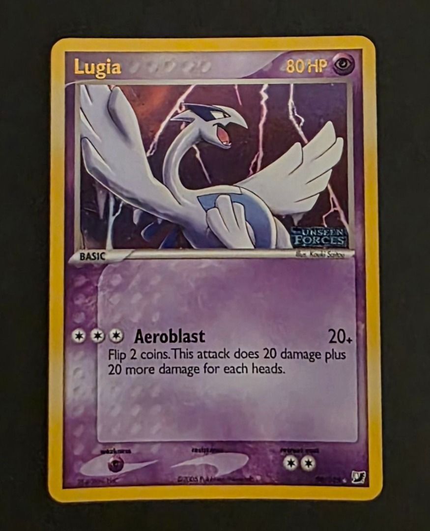 [Vintage] Lugia #29 Reverse Holo - Pokemon EX Unseen Forces (2005 ...