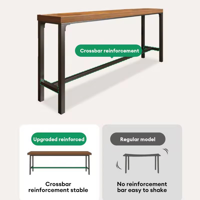 Wooden Bars Table | Wooden Barside Furniture Table | Solid Wooden ...