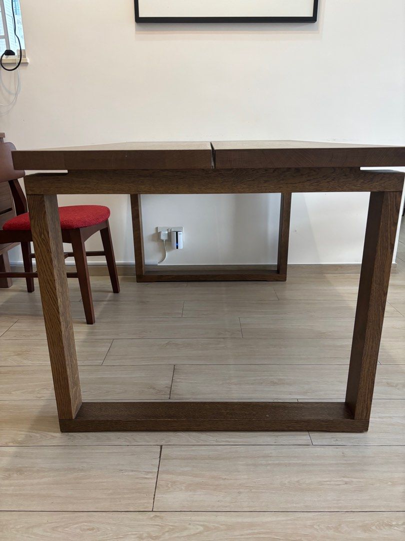 Wooden Dining Table, 傢俬＆家居, 傢俬, 桌子 - Carousell