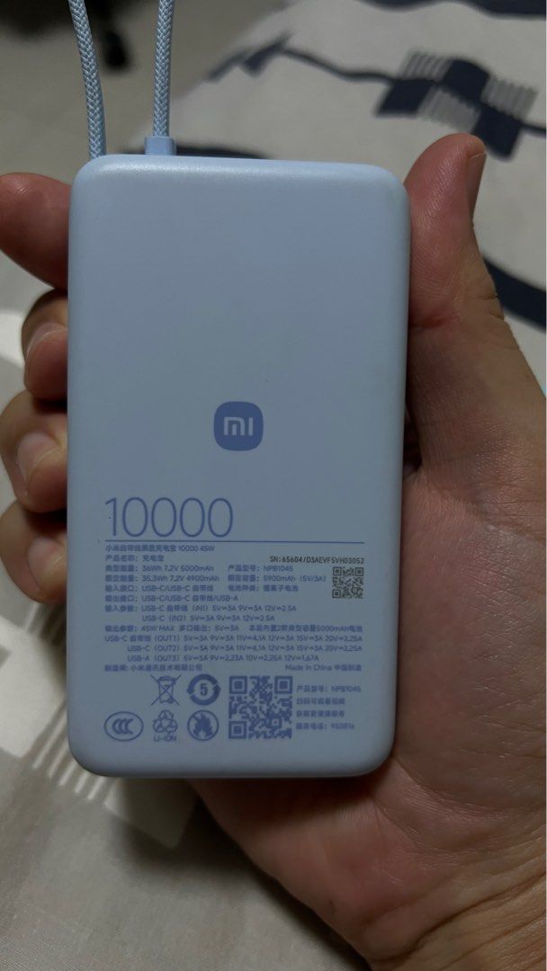Xiaomi 10000mAh Power Bank - Blue, Mobile Phones & Gadgets, Mobile ...