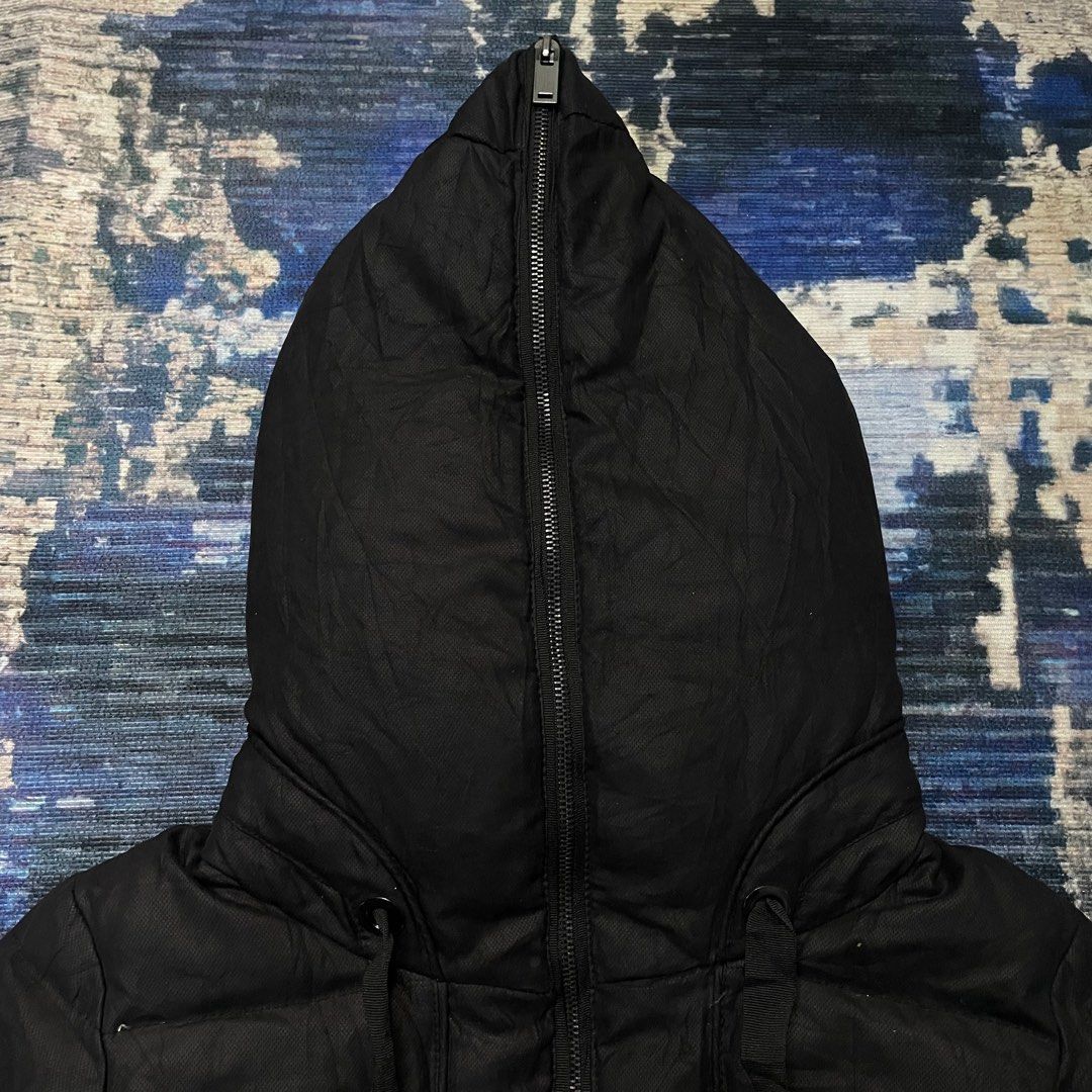 Zara Overhead Full Zip Hooded Puffer Gothic Witch Goa Style, Women's ...