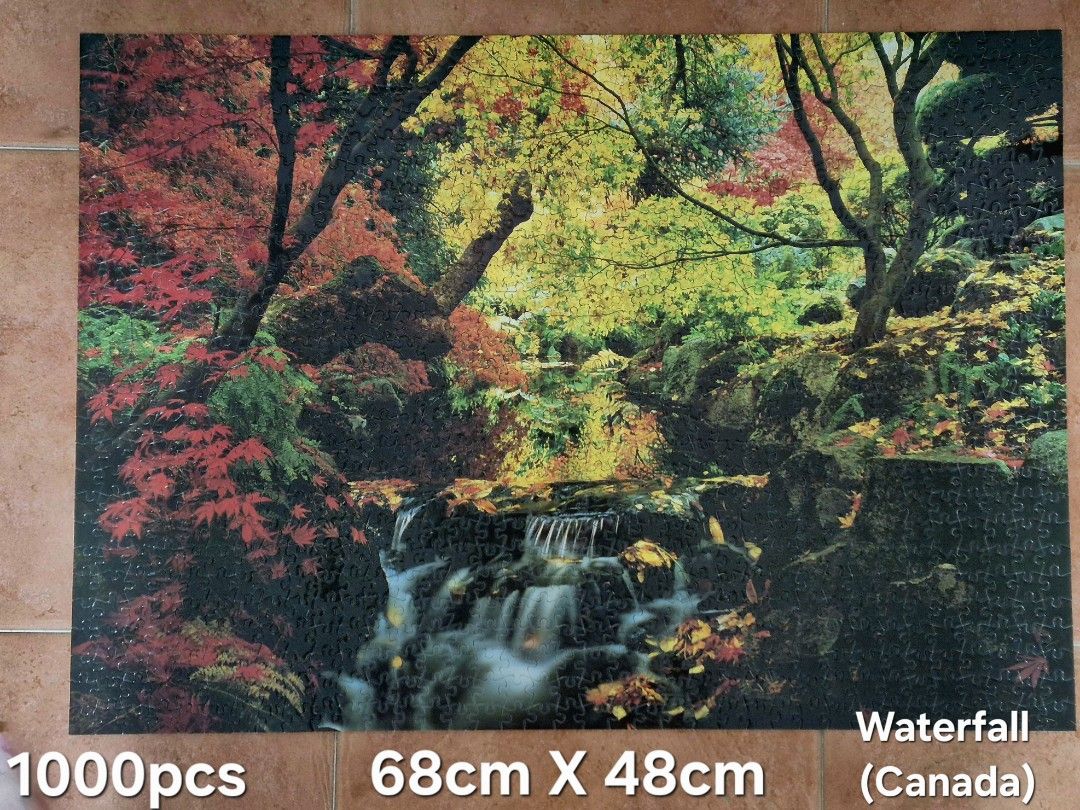 1000 Pieces Jigsaw Puzzle-Waterfall Canada, Hobbies & Toys, Toys ...