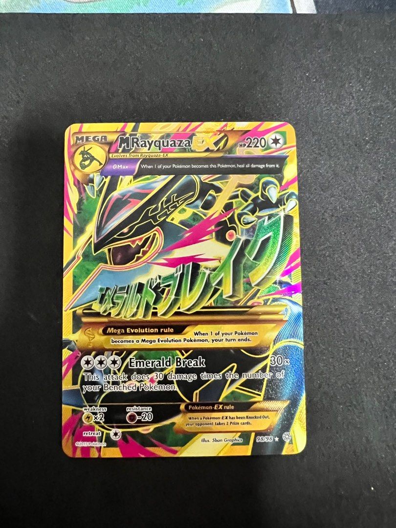 2015 XY Ancient Origins Mega Rayquaza EX 98/98, Hobbies & Toys, Toys ...