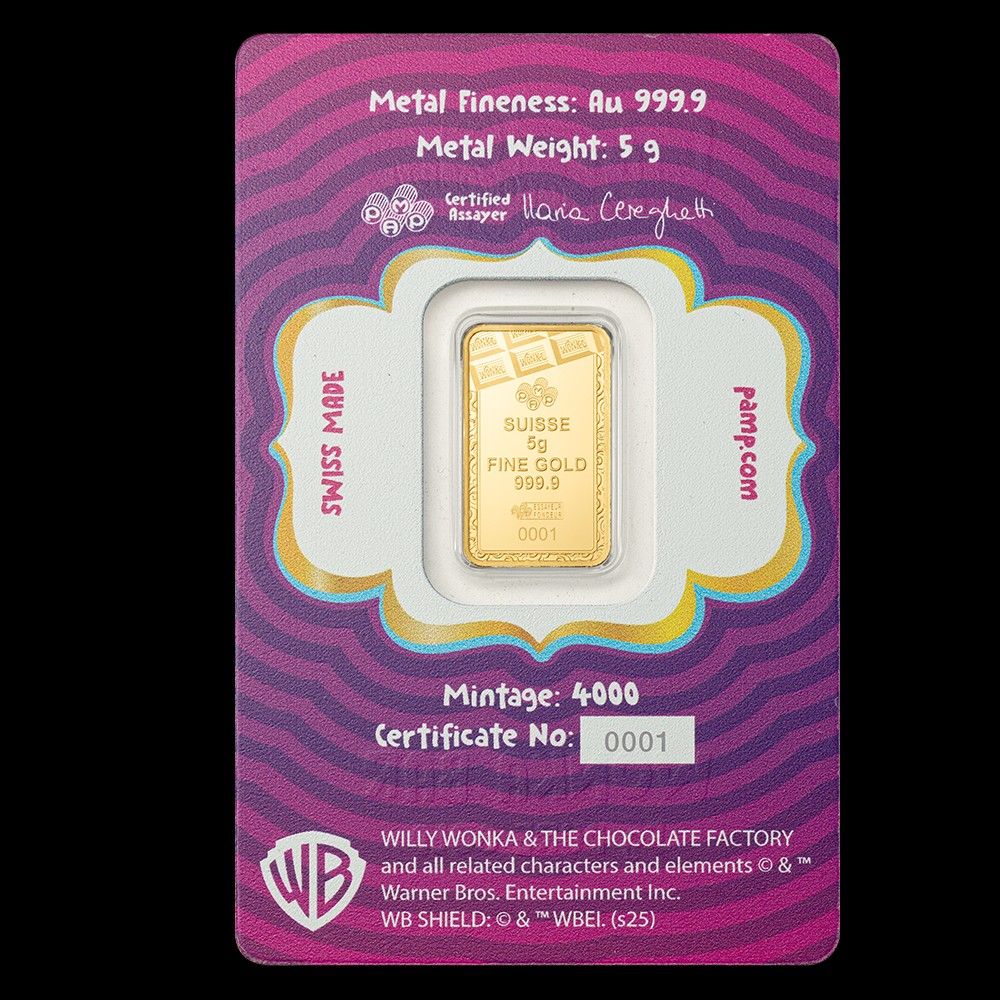 5g Pure Gold Bar - Wonka Chocolate, Hobbies & Toys, Memorabilia ...