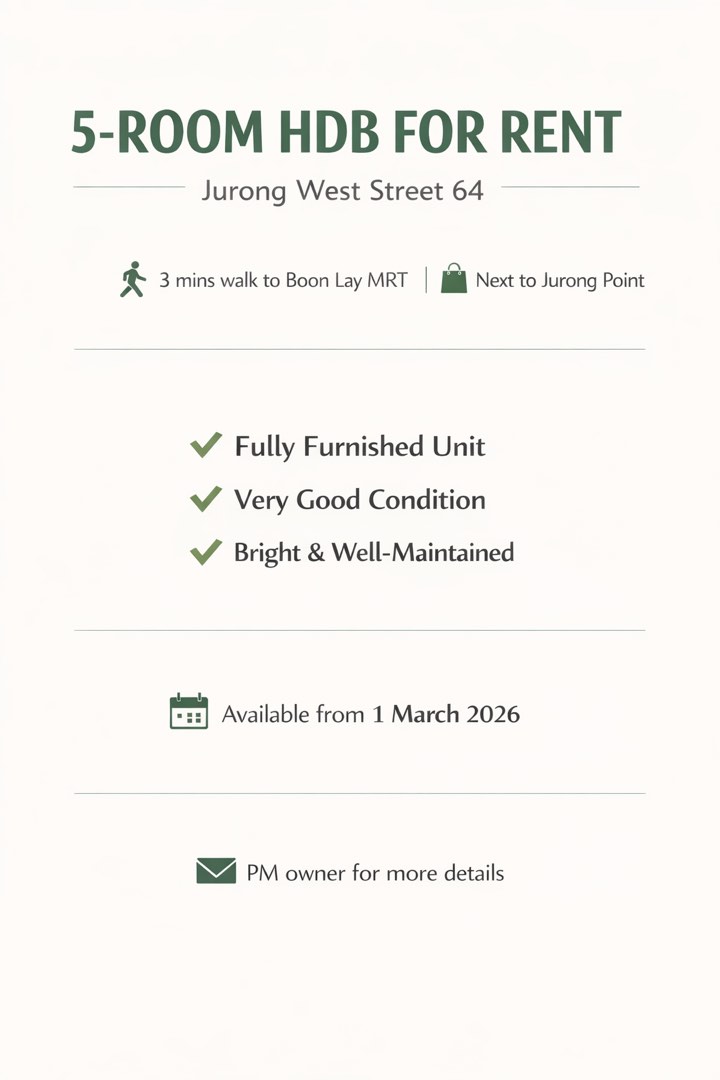 662b Jurong West Street 64, Property, Rentals, HDB on Carousell