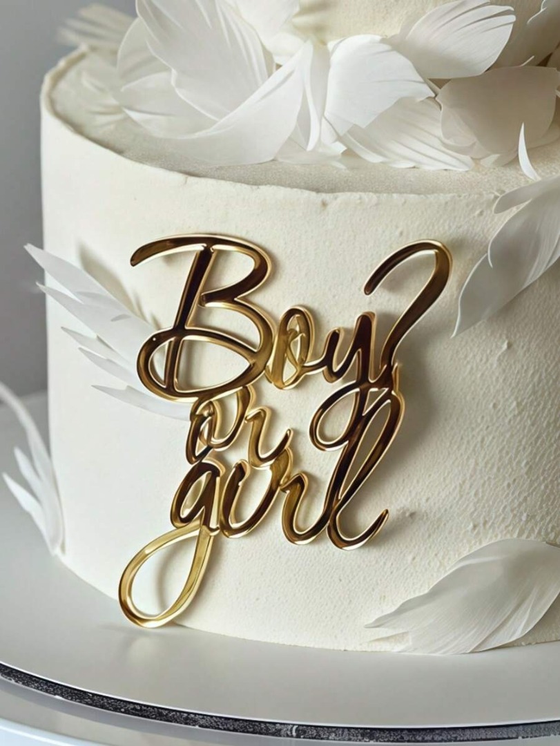 Acrylic Welcome Baby Birth Cake Decoration, Hobbies & Toys, Occasions ...