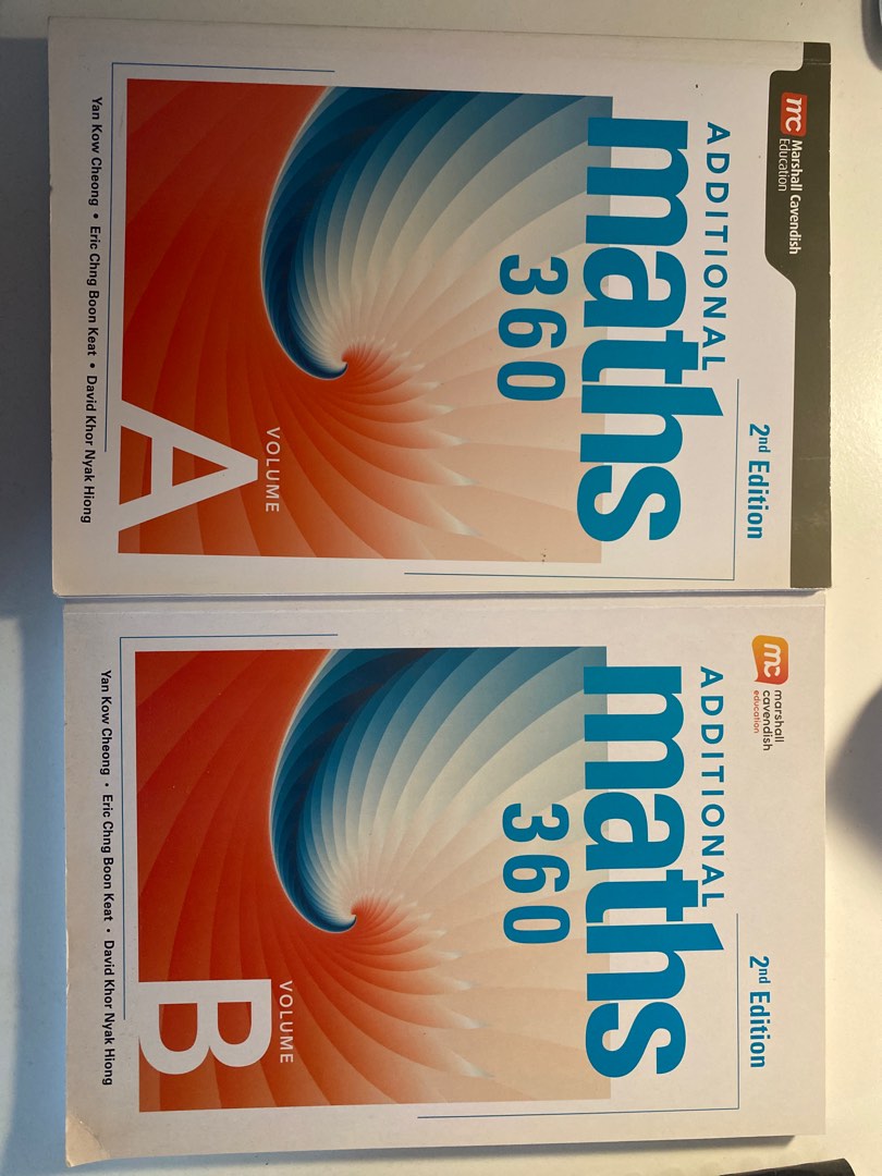 Additional Maths 360 Textbook (Volume A & B), Hobbies & Toys, Books ...