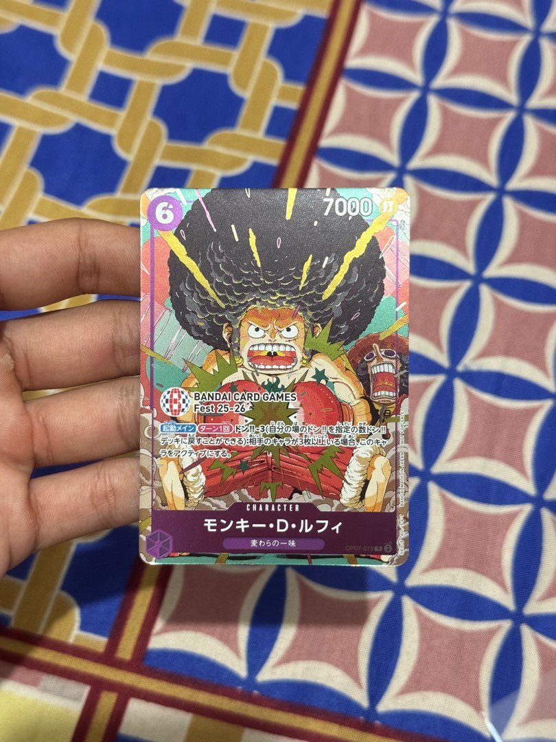 Afro Luffy Promo - One Piece TCG, Hobbies & Toys, Toys & Games on Carousell
