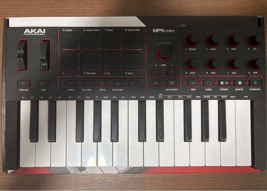 AKAI MPK Mini MK4 Compact MIDI Keyboard Controller, Hobbies & Toys ...