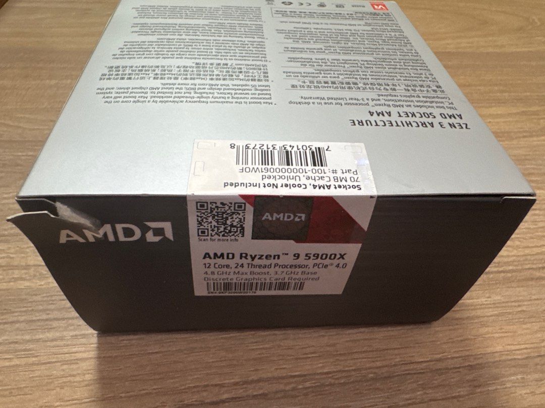 AMD Ryzen 9 5900X Processor, Computers & Tech, Parts & Accessories ...