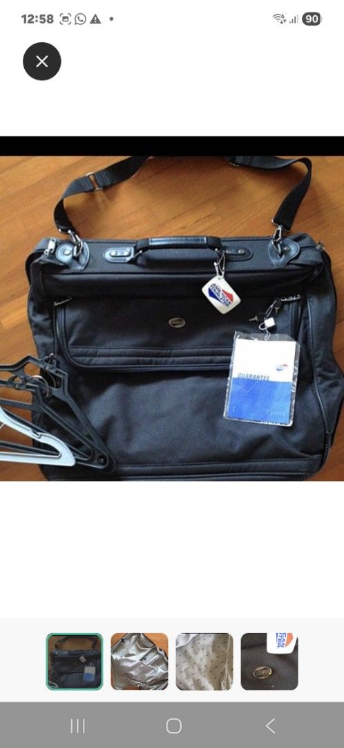 American Tourister Garment Bag, Hobbies & Toys, Travel, Luggage on ...