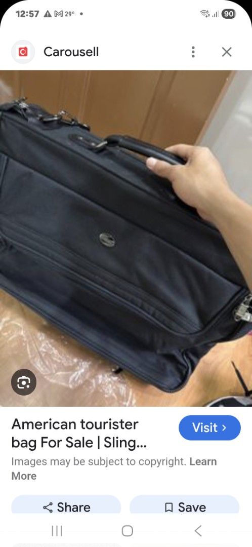 American Tourister Garment Bag, Hobbies & Toys, Travel, Luggage on ...